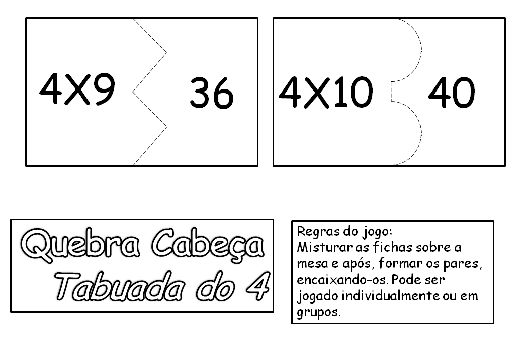 Tabuada do 4 para imprimir e colorir aprenda estudando
