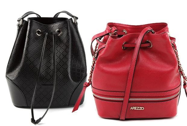 Modelos de bolsa Saco da moda (cores, e tipos de material)