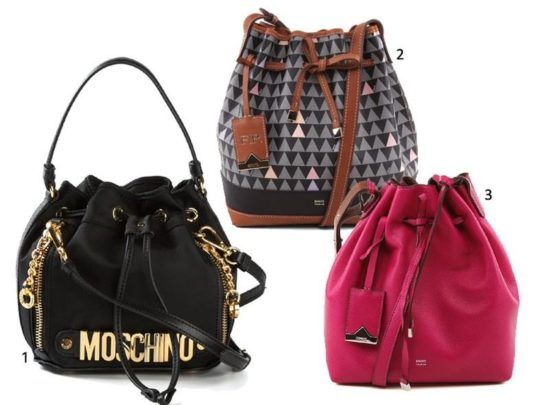 Bolsas saco em várias cores e modelos que são a moda